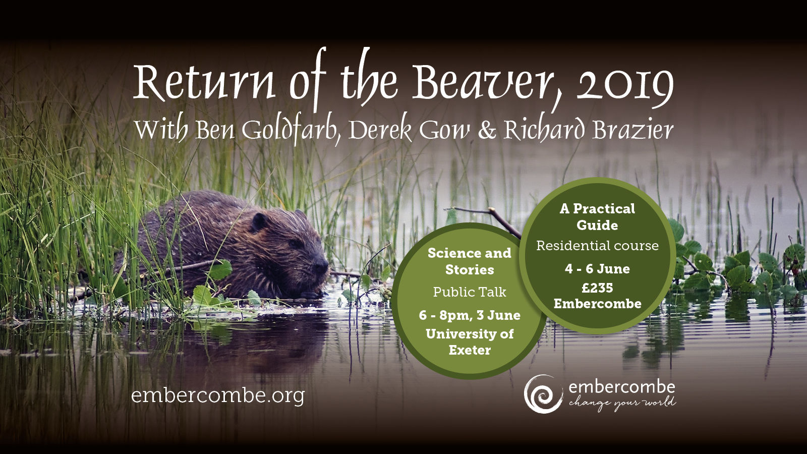 Return of the Beaver – public talk and residential course 3-6 June 2019 ...